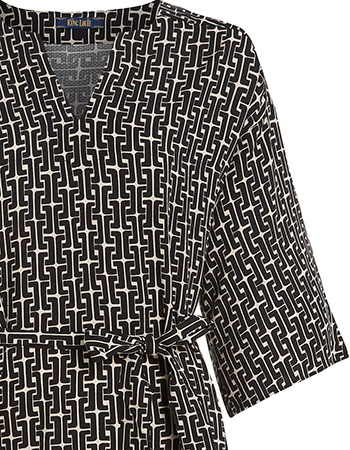 watMooi - Kaftan Kiki Frankie Zwart van King Louie Organic